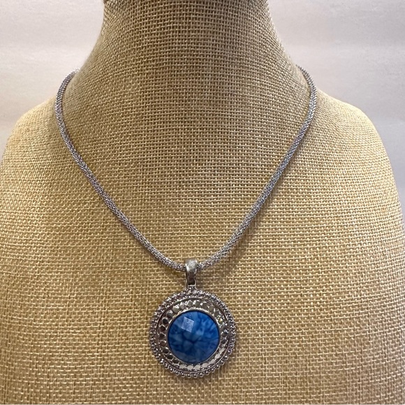 Roman | Jewelry | Roman Rmn Necklace Silver Tone Chain W Removable ...